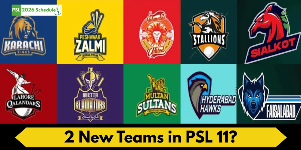Two New Teams Confirms in PSL 11 2026